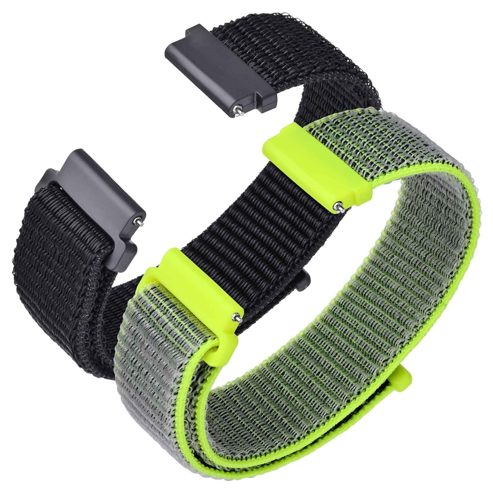 ANNEFIT Nylon Sport Loop Watch Bands 20mm, 2 Packs Quick Release ...