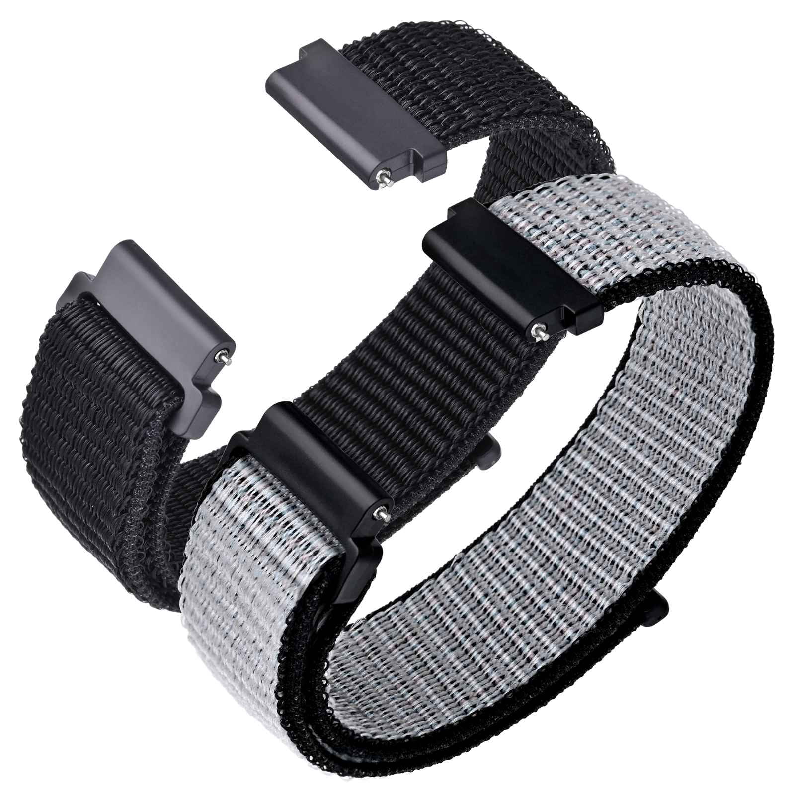 ANNEFIT Nylon Sport Loop Watch Bands 24mm, 2 Packs Quick Release ...