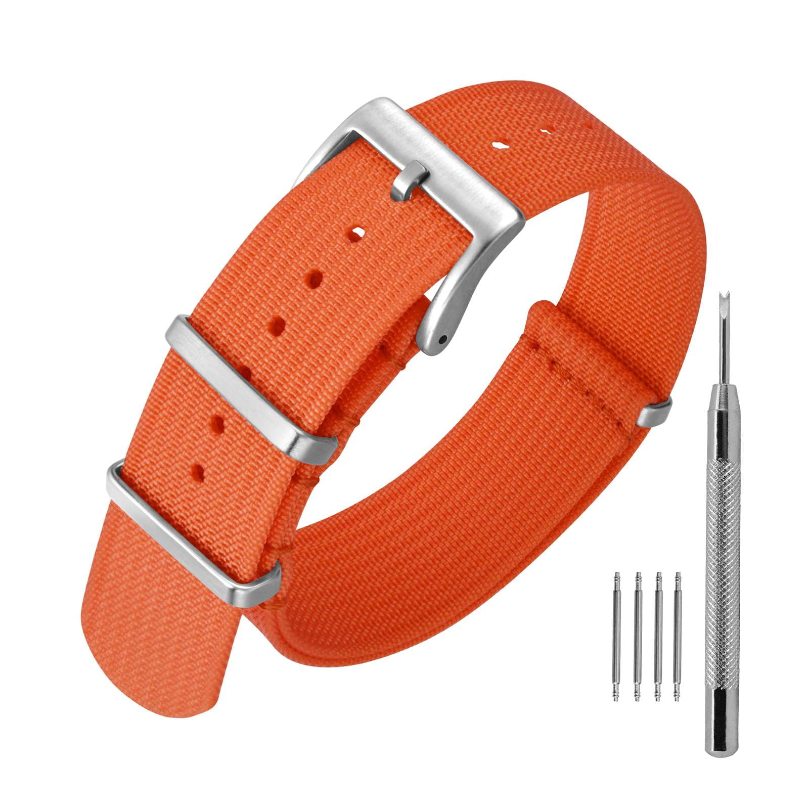 ANNEFIT Nylon Watch Band 20mm, One-Piece Waterproof Military Watch ...