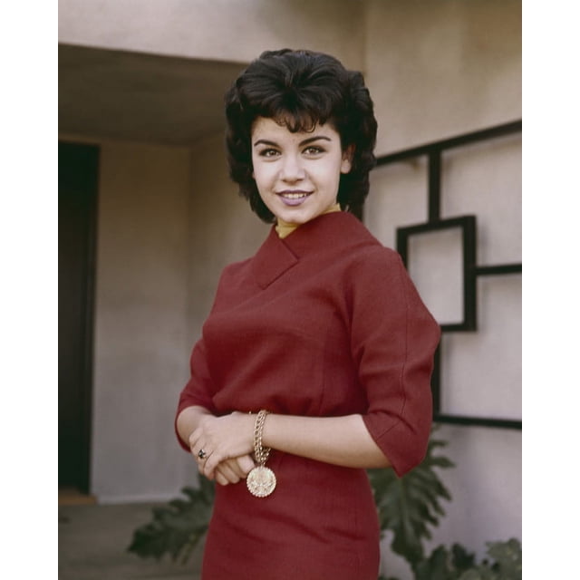 ANNETTE FUNICELLO SMILING PORTRAIT 1960'S IN RED DRESS 24X36 POSTER ...