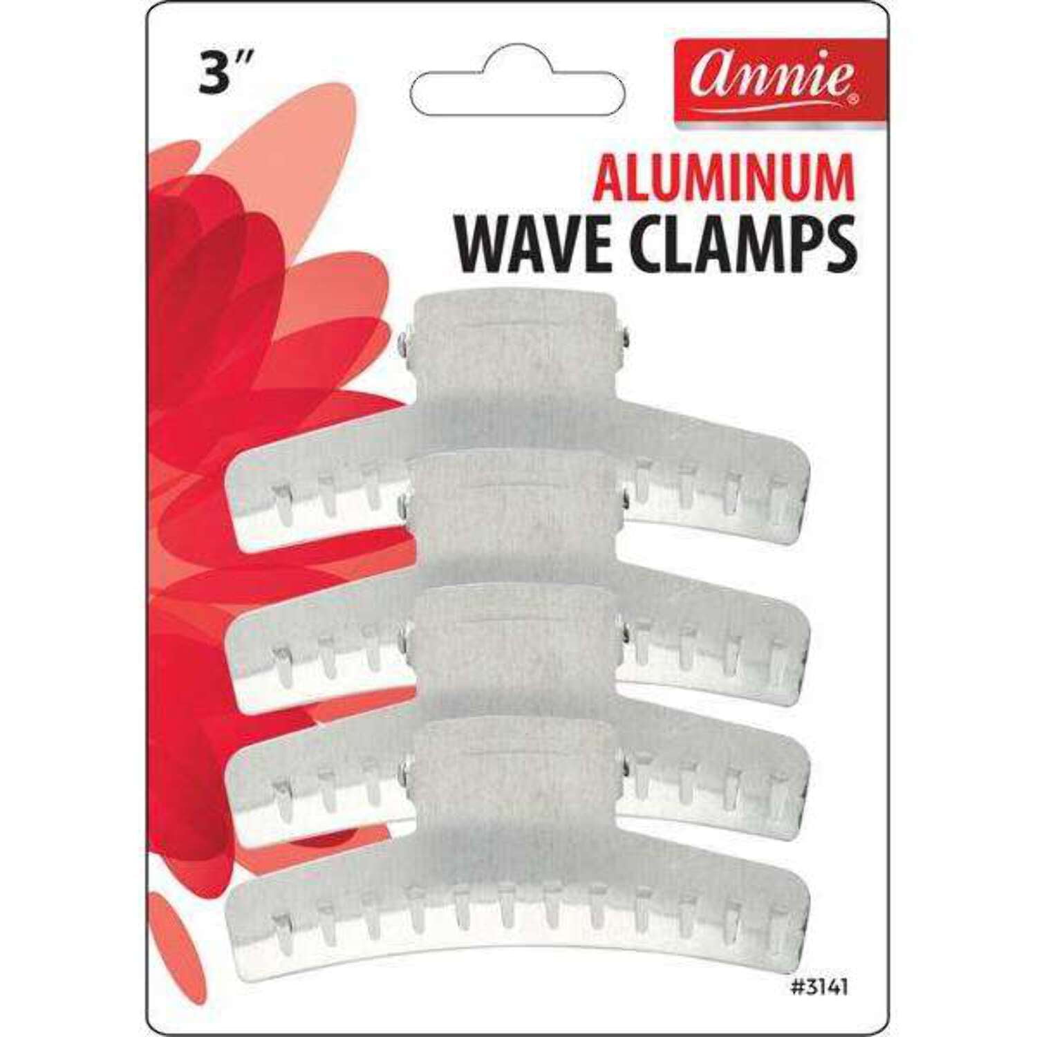 ANNIE - Aluminum Wave Clamps 3" 4 Clips - Walmart.com