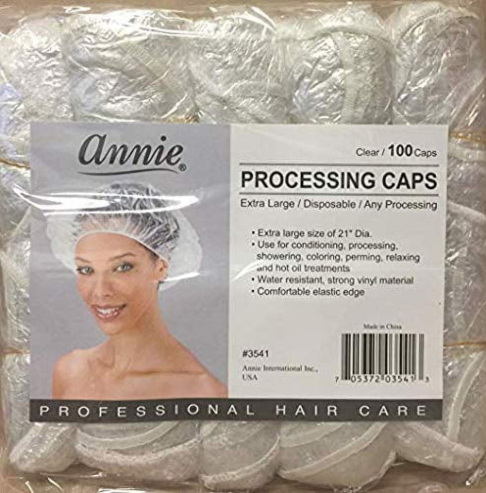 ANNIE Extra Large Processing Caps Clear 100 Caps (1 pack) - Walmart.com