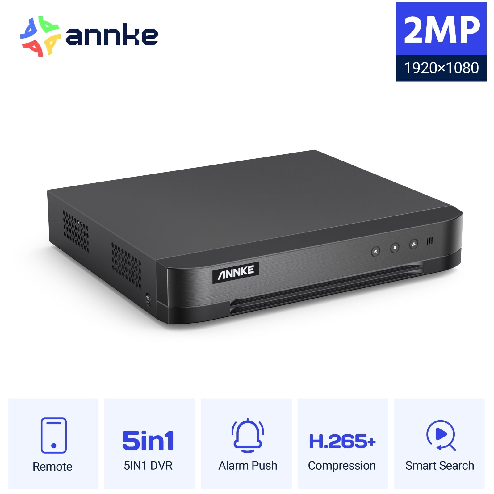ANNKE 16CH 1080P HD DVR, H.265+ Video Recorder, Hybrid 5-in-1 DVR ...