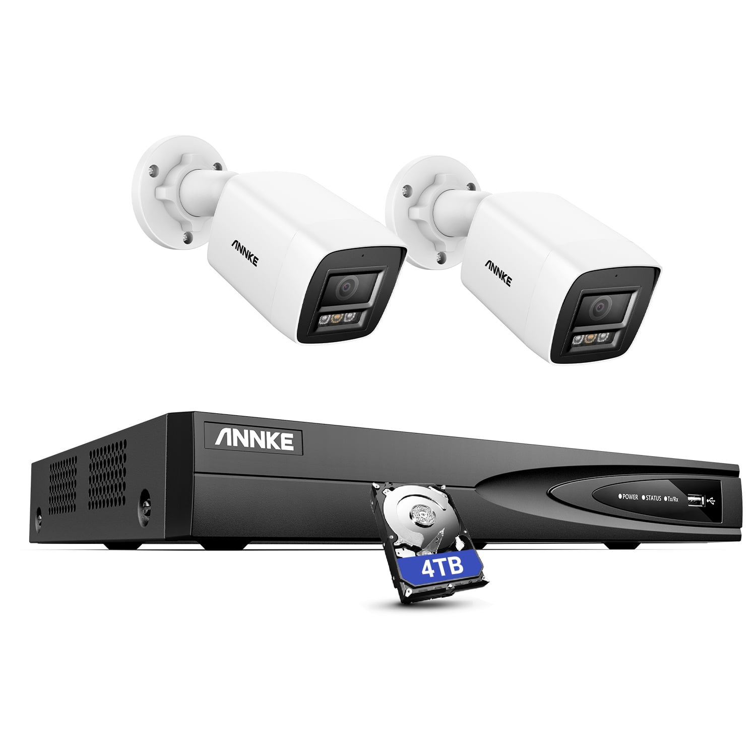 ANNKE 4CH 4K Ultra HD Video Poe Security Camera System Night Owl 12MP H ...