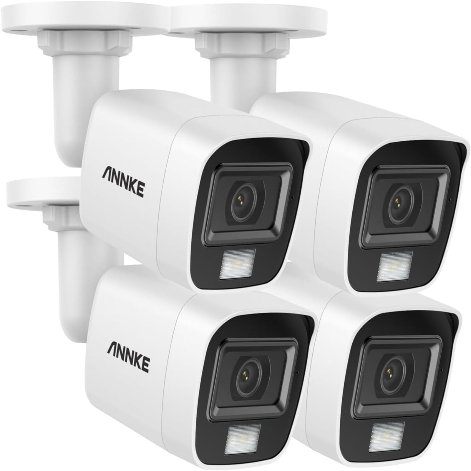 ANNKE 4Pcs 1080P Security Camera Kits with Smart Dual Light, Built-in ...