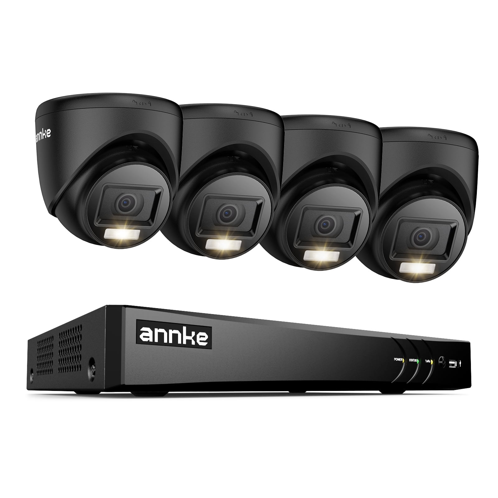 ANNKE 8CH Wired Outdoor Security Camera System with AI Human/Vehicle ...