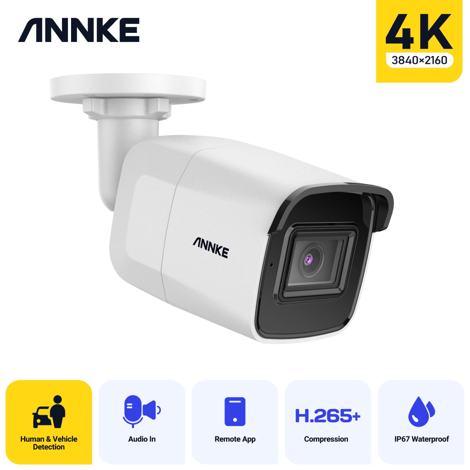 ANNKE C800 4K (8MP) PoE Security Camera with AI Human/Vehicle Detection ...
