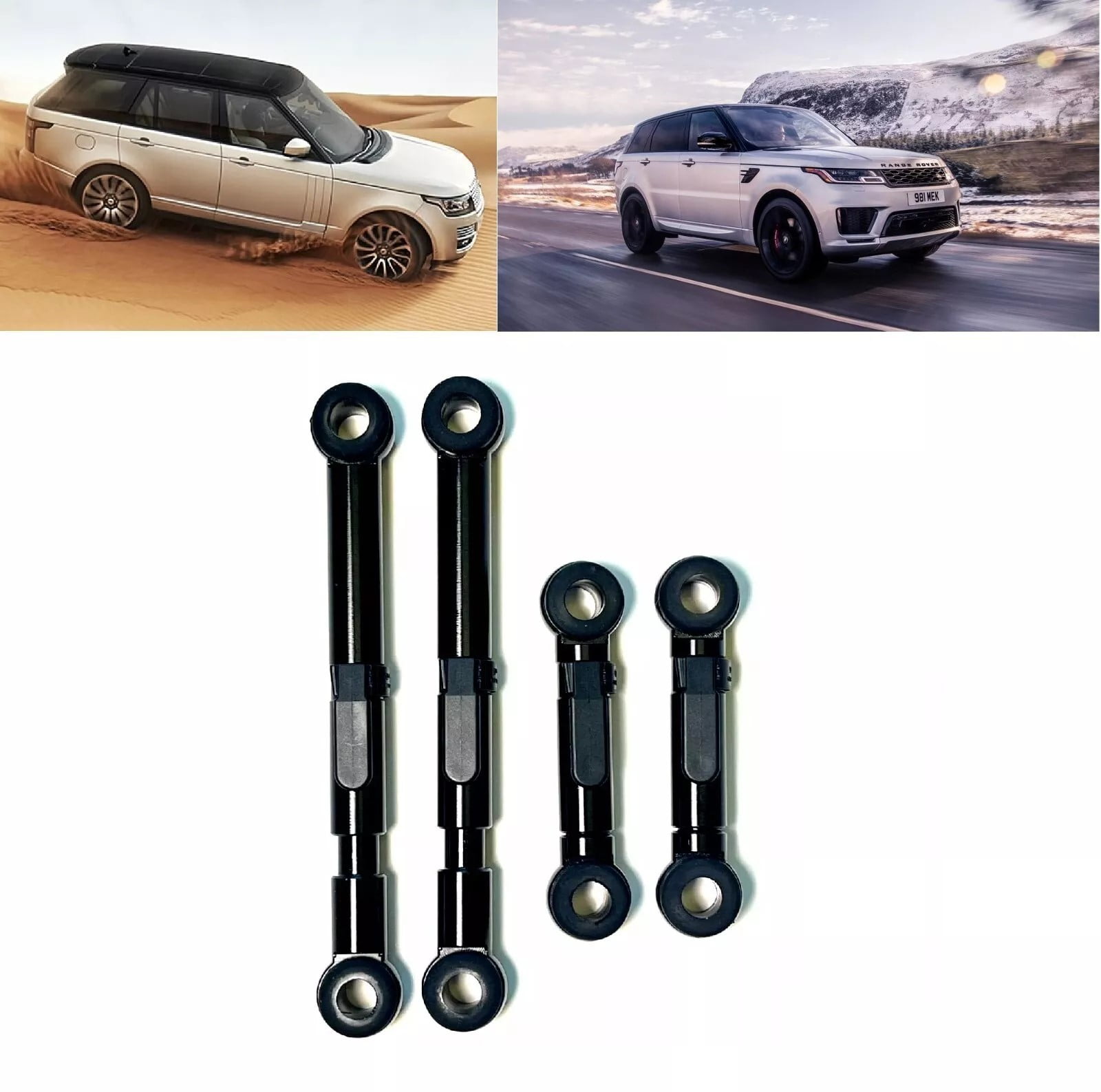 ANODIZED ALUMINUM ADJUSTABLE WITH 2 SETTINGS SUSPENSION 1.5" LIFT RODS ...