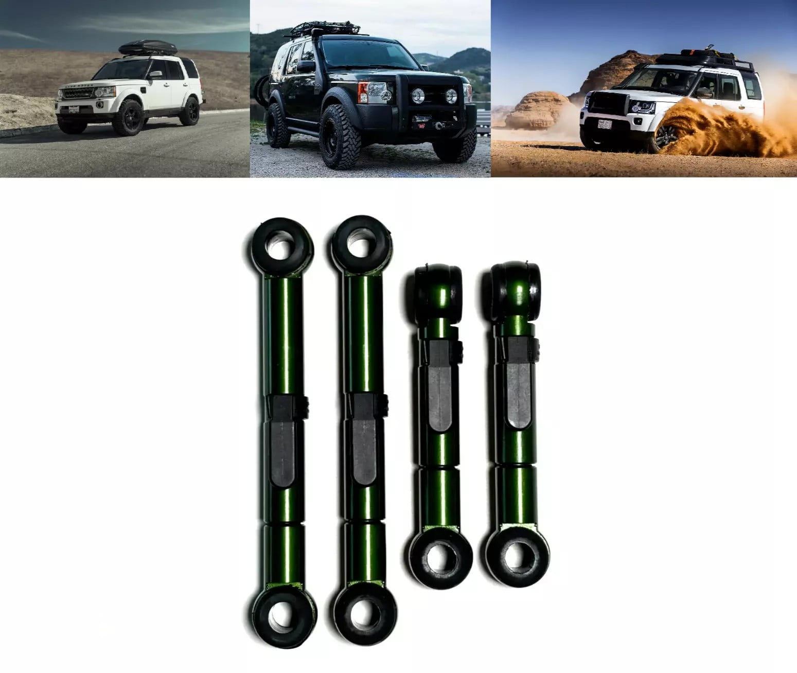 ANODIZED GREEN ALUMINUM FULLY ADJUSTABLE WITH TWO SETTINGS SUSPENSION ...