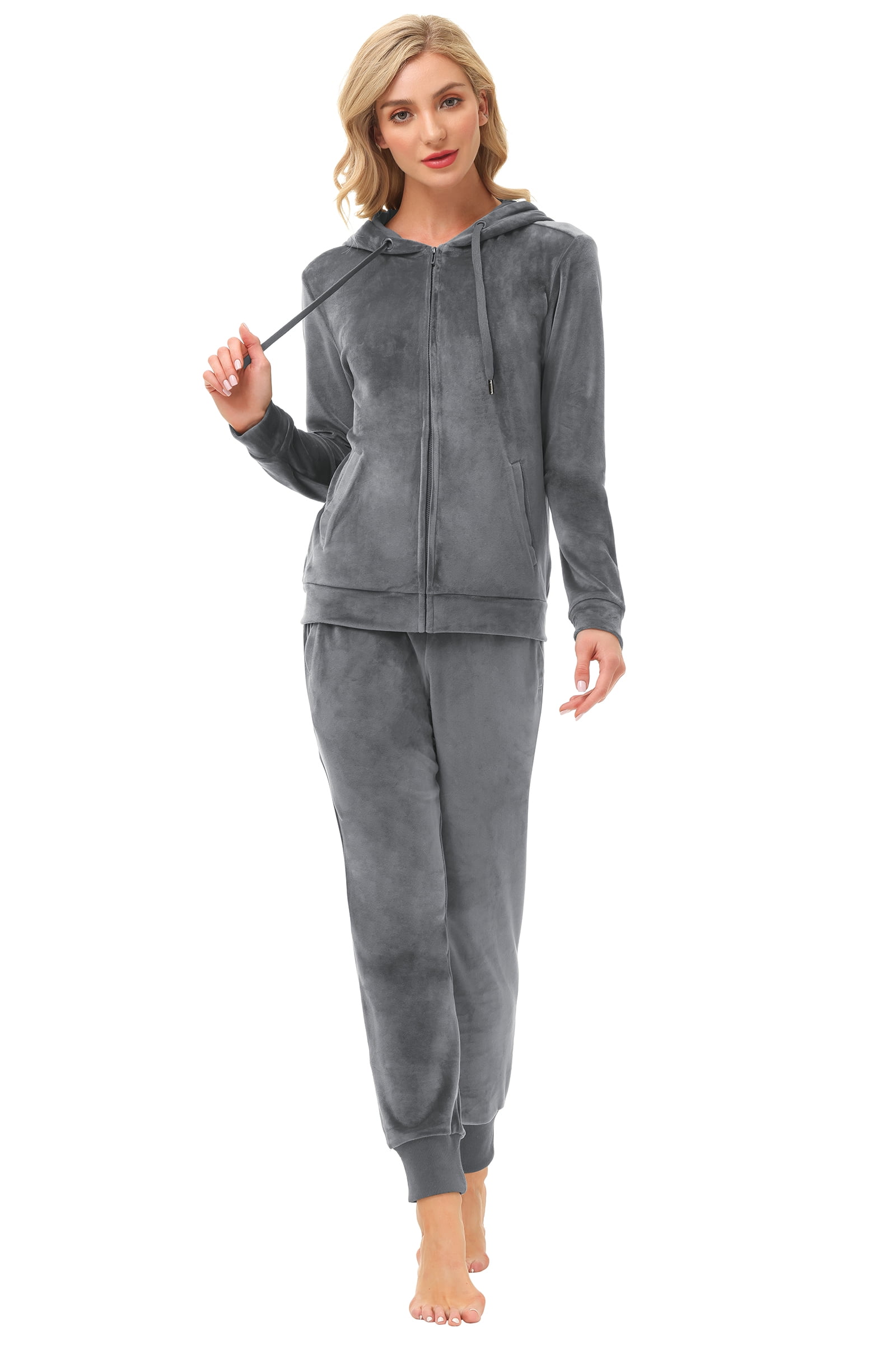 ANOTHER CHOICE Women Velour Tracksuit,Soft Velour Sweatsuit Sets for ...