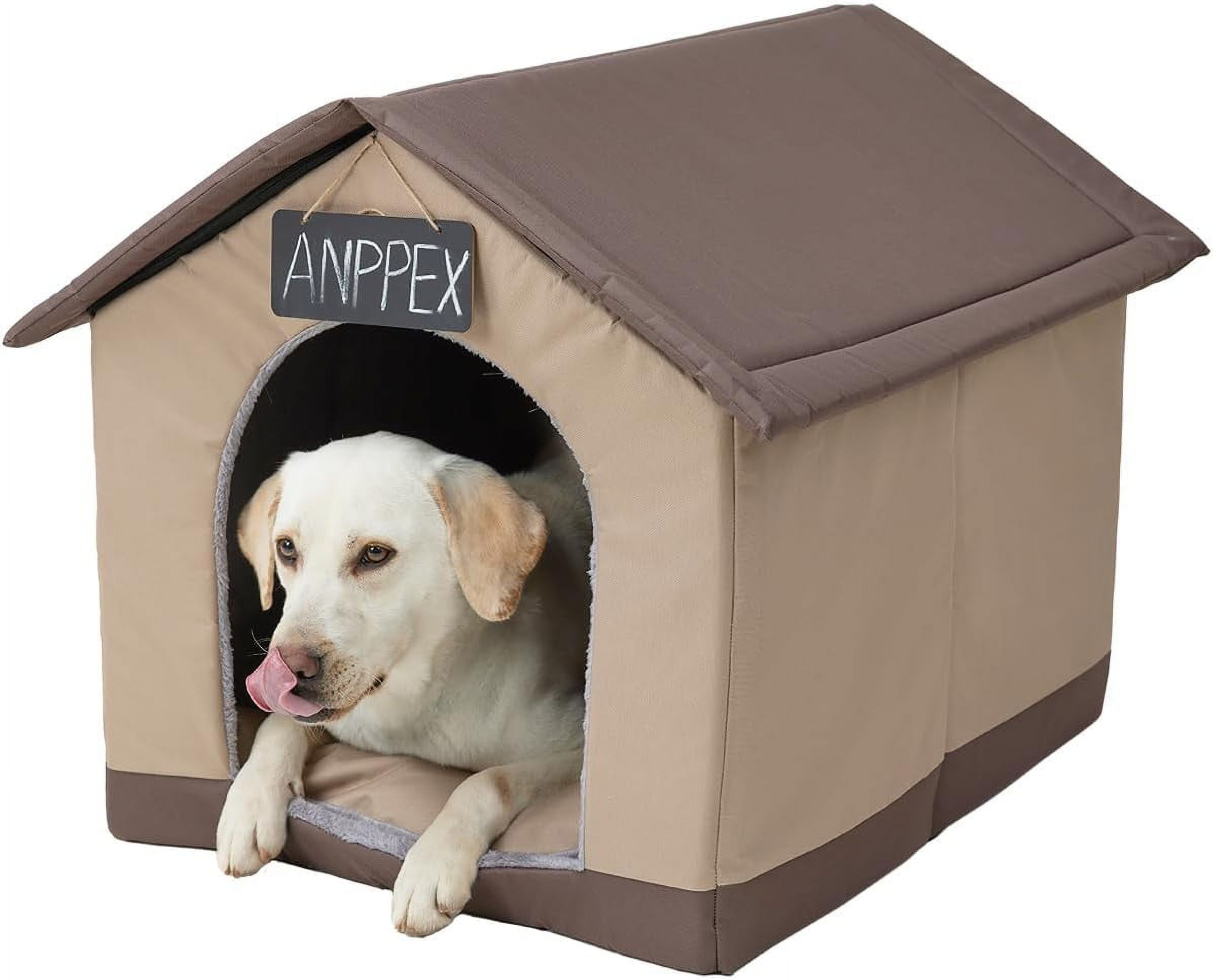 ANPPEX Dog House Indoor,Large Inside Dog House with Removable Cushion ...