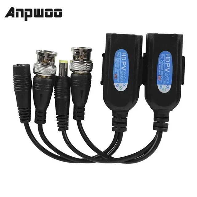 1Pair Passive CCTV Coax BNC Video Power Balun Transceiver to RJ45 Connector Hot sale - Walmart.com