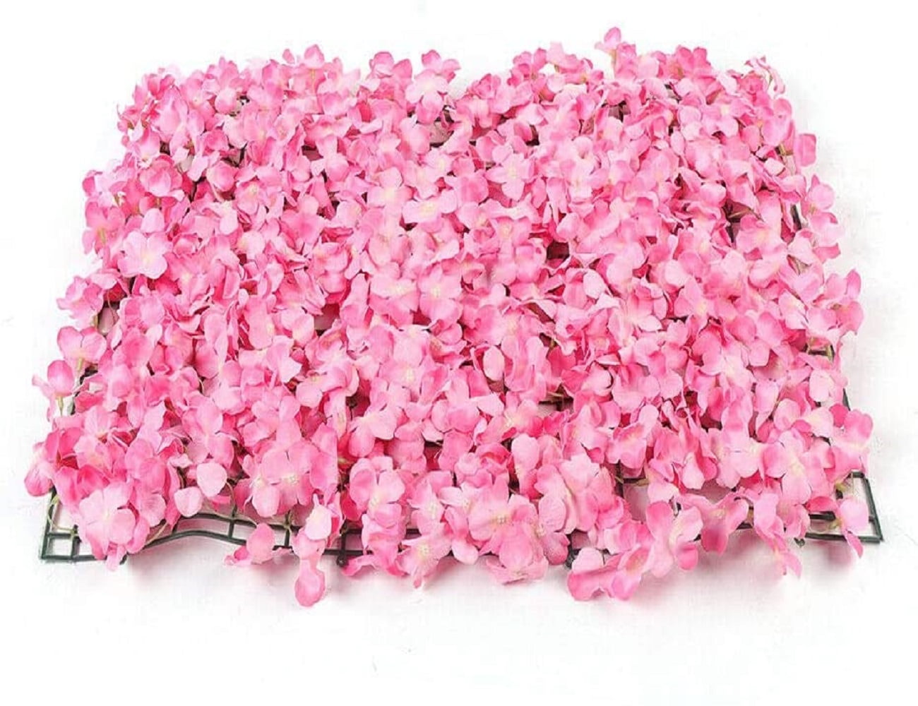 ANQIDI 20Pcs Pink Artificial Flowers Wall Panels 16" x 24" Flower Panel ...