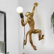 MONIPA Gold Monkey Wall Light Lamp Sconce Fixture Decor - Walmart.com