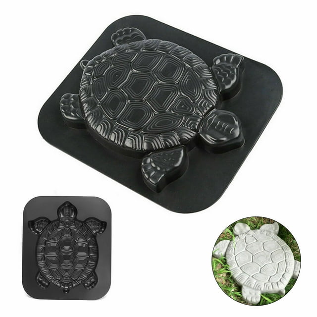ANQIDI Turtle Stepping Stone Mold Reusable Garden Path Concrete Cement ...