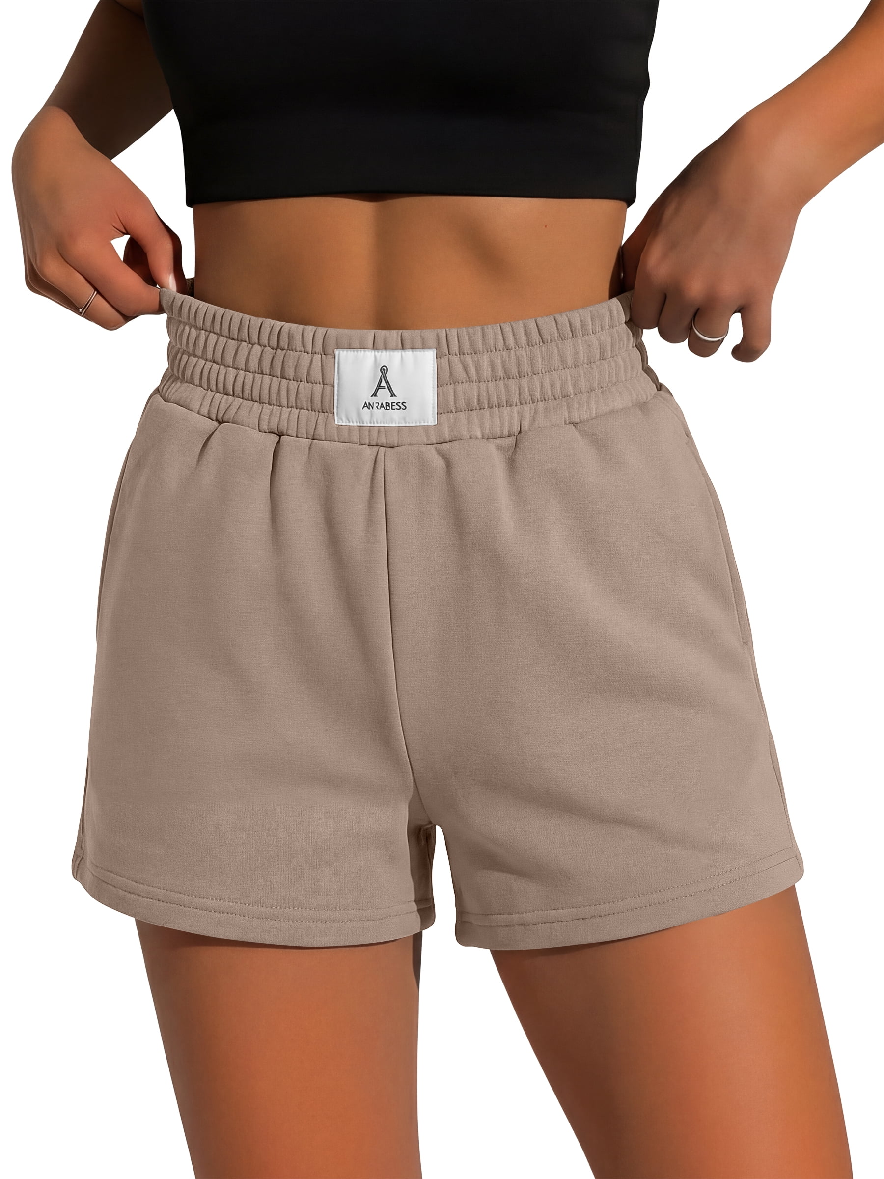 ANRABESS Womens Soft Athletic Shorts, Casual High Waist Summer Shorts ...