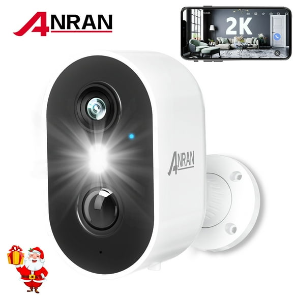 ANRAN 2K Wireless Outdoor Security Camera with Spotlight, Waterproof, PIR Detection, 2.4Ghz Wi ...