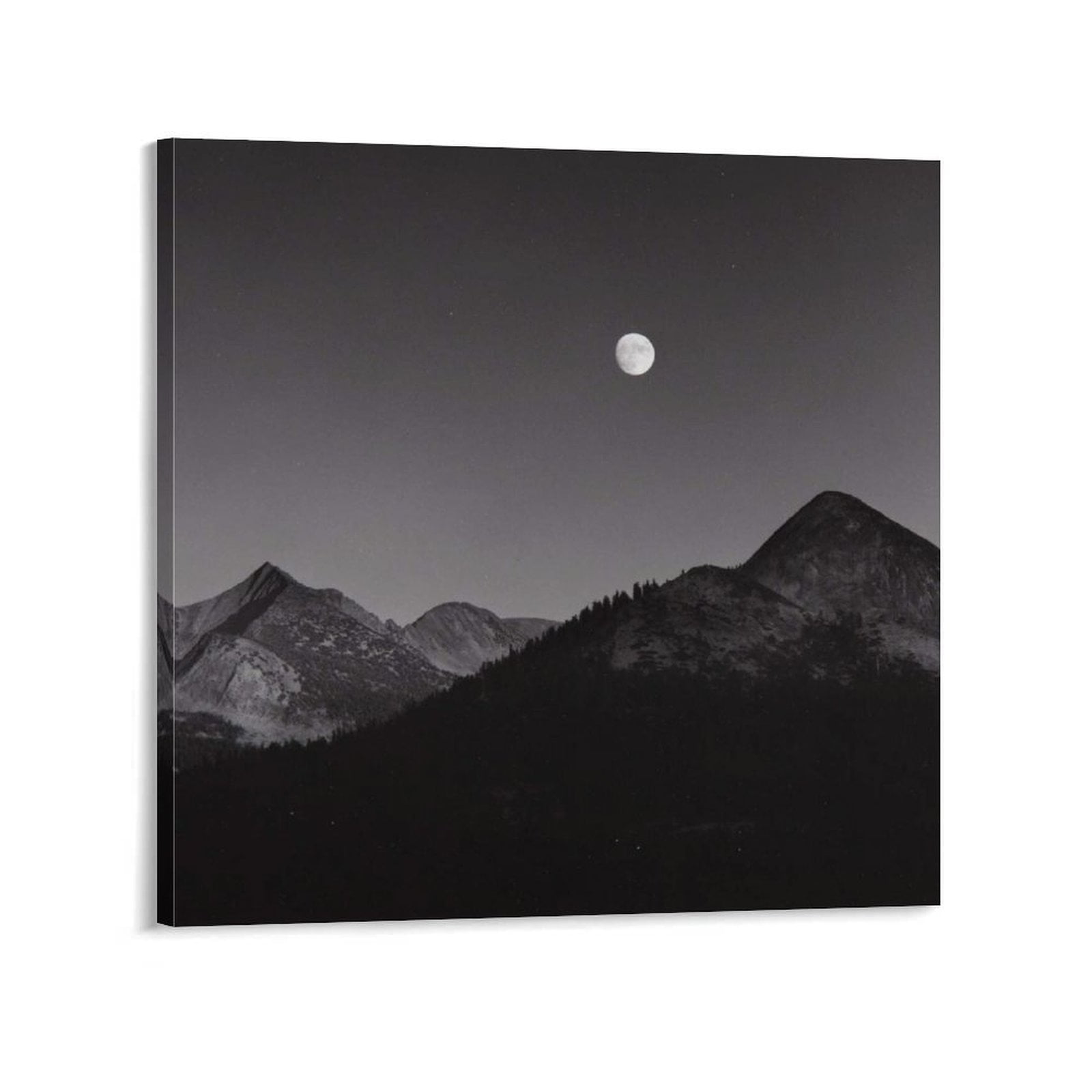 ANSEL ADAMS Moonrise from Glacier Point Canvas Wall Art Poster ...