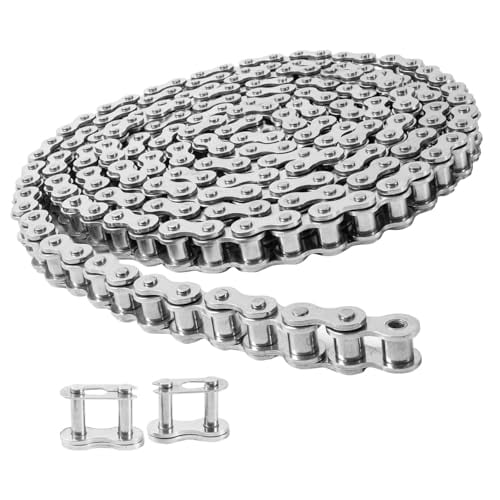 ANSI #50SS 10A Stainless Steel Roller Chain 10 Feet with 2 Master Links ...