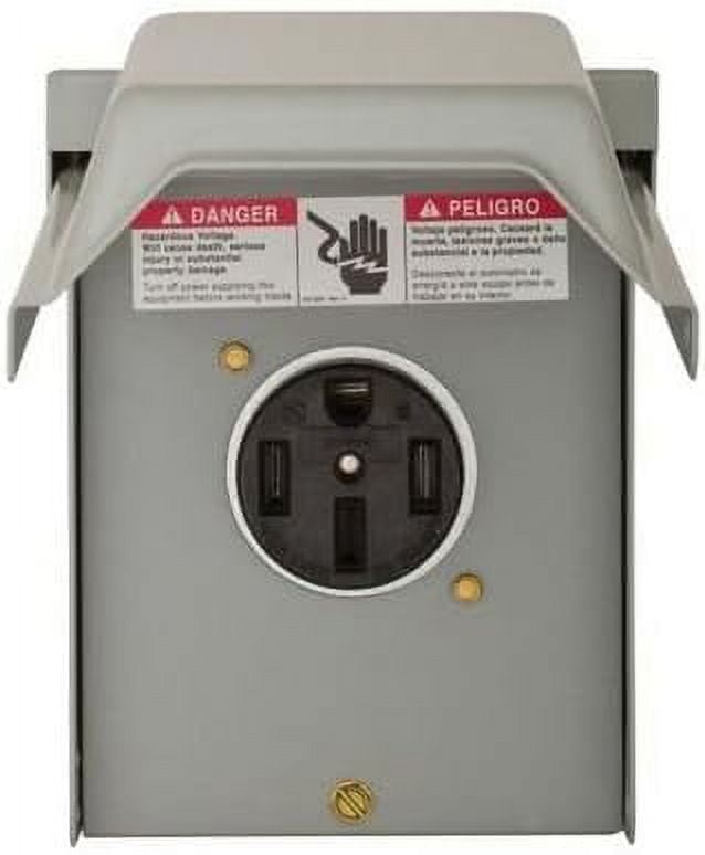 ANSI 61 Gray Type 3R Power Outlet 240 Volt 50 Amp - Walmart.com