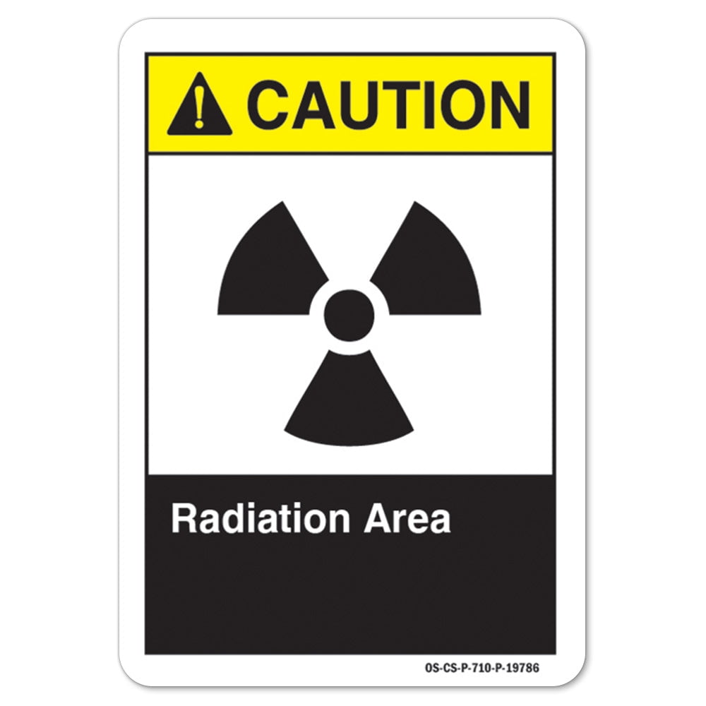 ANSI Caution Sign - Radiation Area | Aluminum Sign | Protect Your ...