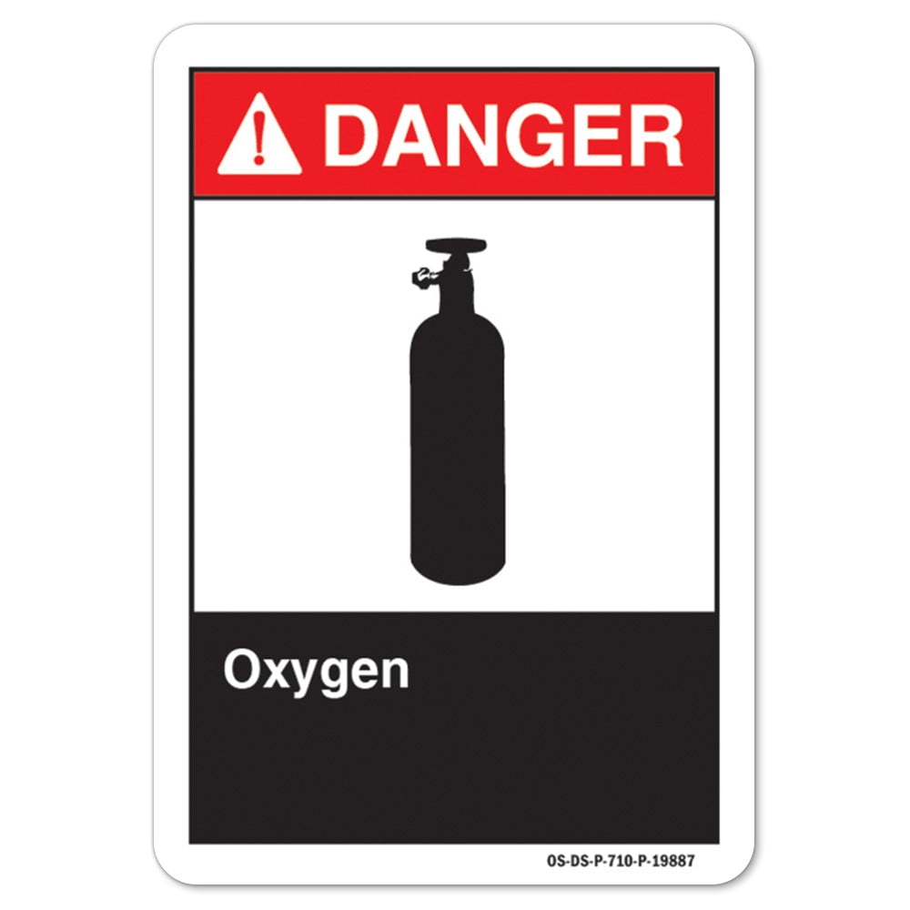 ANSI Danger Sign - Oxygen | Plastic Sign | Protect Your Business, Work ...