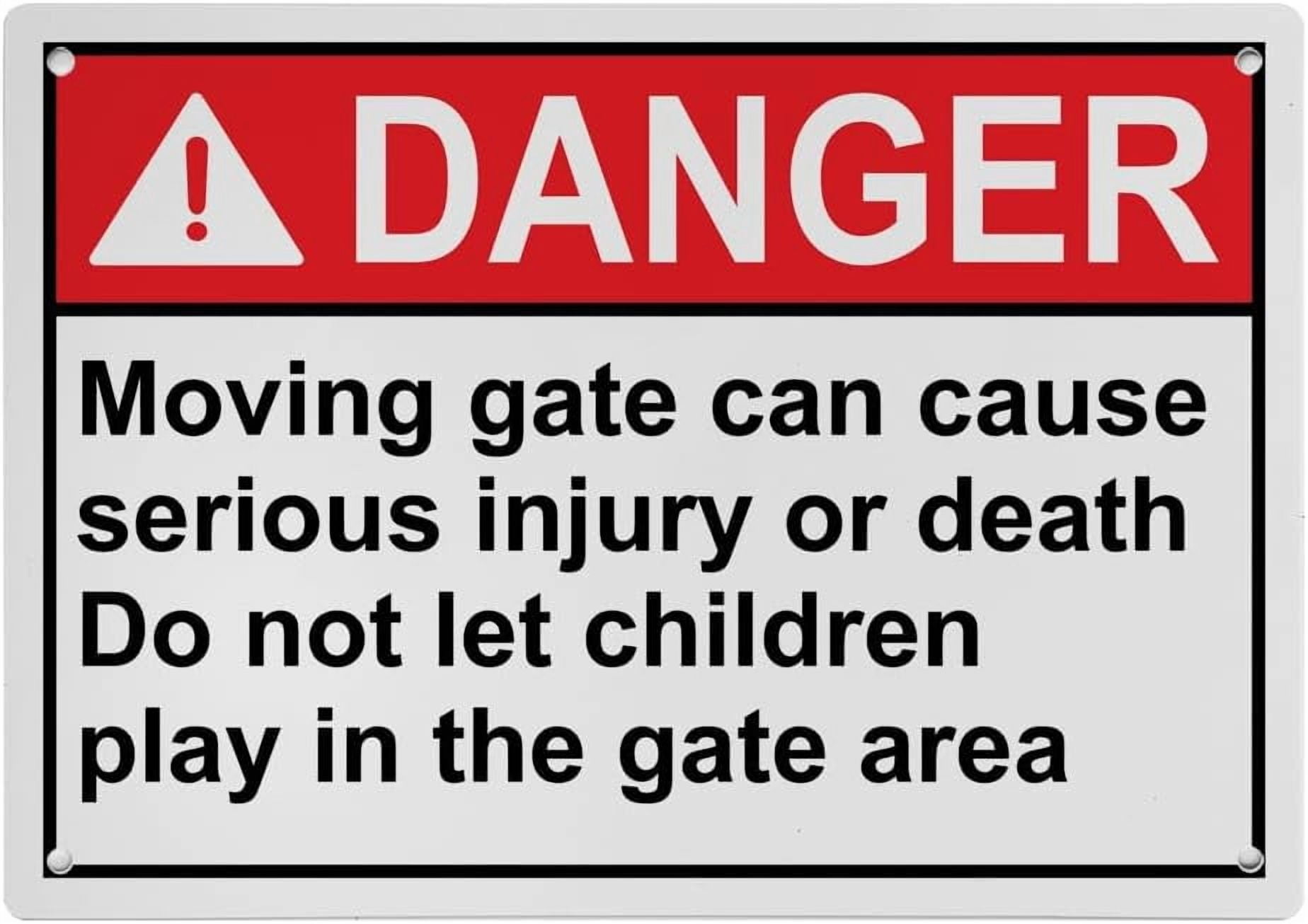 ANSI Keep Clear Sign - 8"x12" Weatherproof Plastic UV Resistant (Moving ...