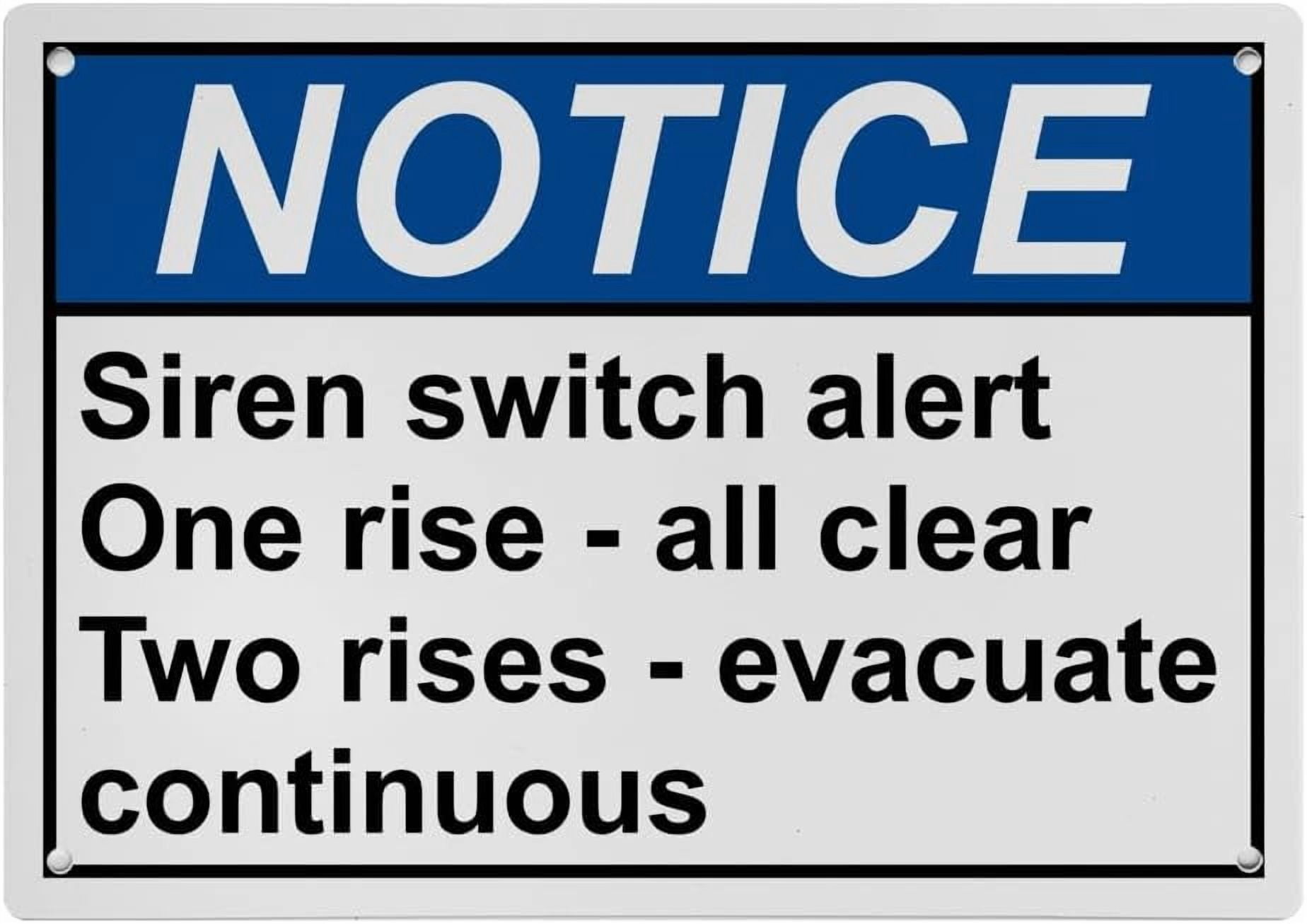 ANSI Safety Awareness Sign 8"x12" Weatherproof UV Resistant Plastic ...