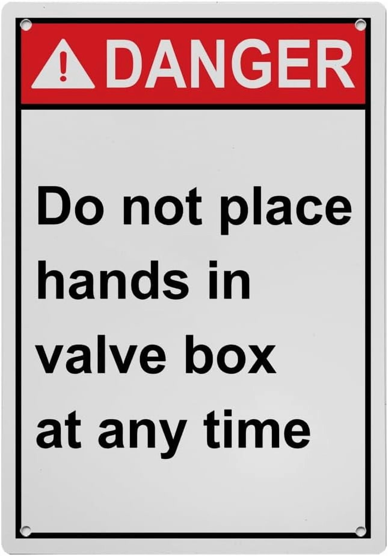 ANSI Vertical Machine Safety Sign 8"x12" Weatherproof UV Resistant ...