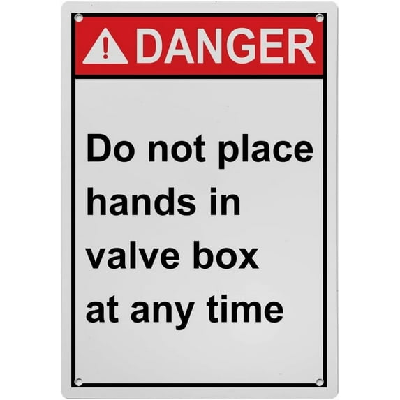 ANSI Vertical Machine Safety Sign 8"x12" Weatherproof UV Resistant ...
