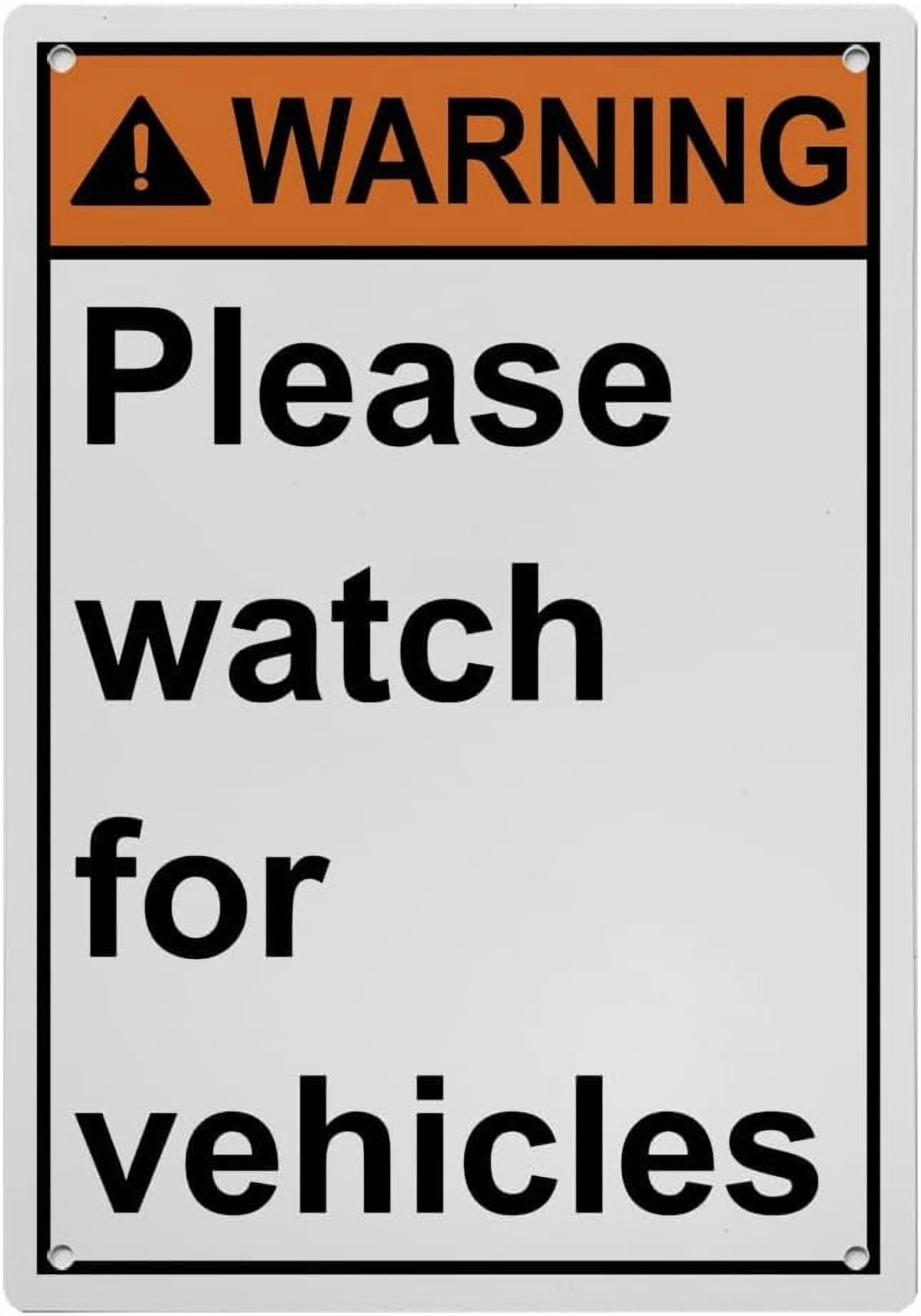 ANSI Vertical Machine Safety Sign 8"x12" Weatherproof UV Resistant ...