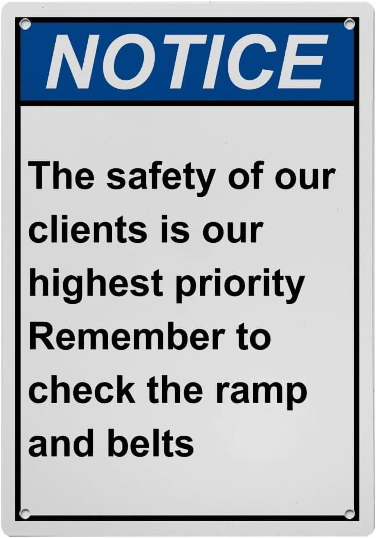 ANSI Vertical Machine Safety Sign 8"x12" Weatherproof UV Resistant ...
