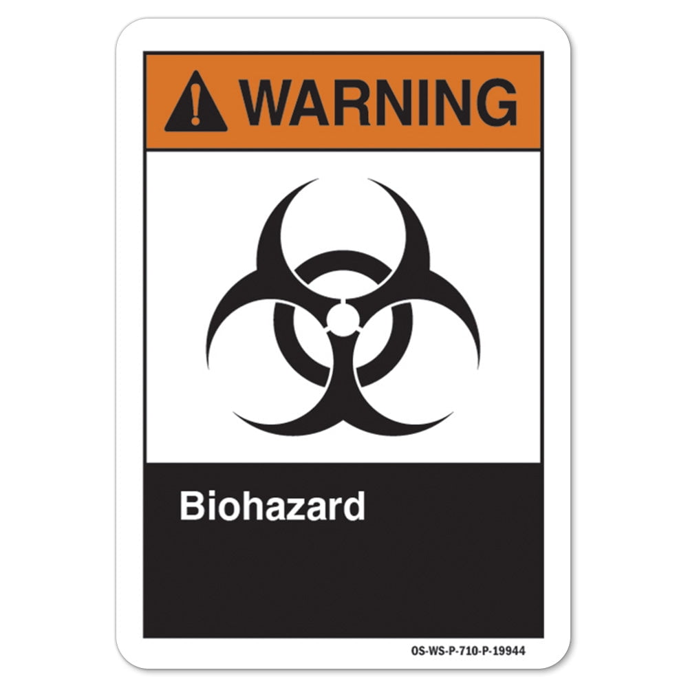 ANSI Warning Sign - Biohazard | Decal | Protect Your Business, Work ...