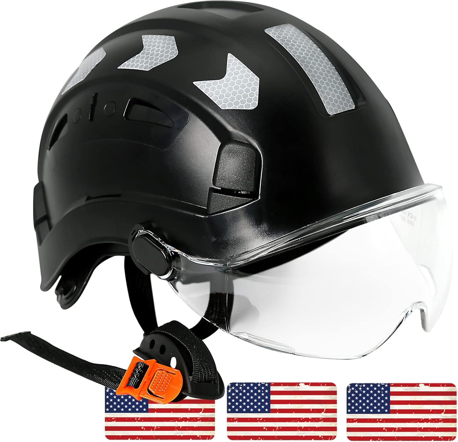 ANSI Z89.1 Type OSHA Approved Construction Safety Hard Hat with Chin Straps - Lightweight ...