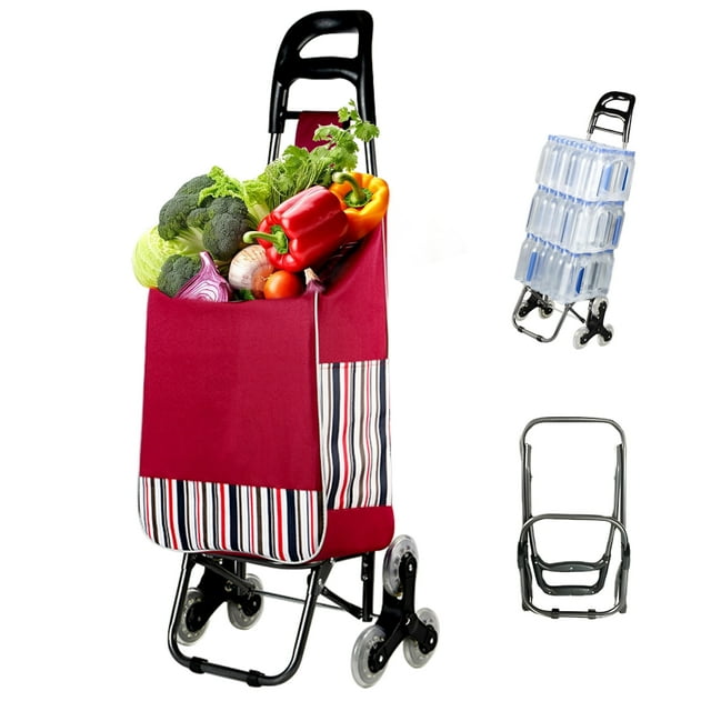 OHORTEB Collapsible Foldable Wagon, Beach Cart Capacity, Heavy Duty ...