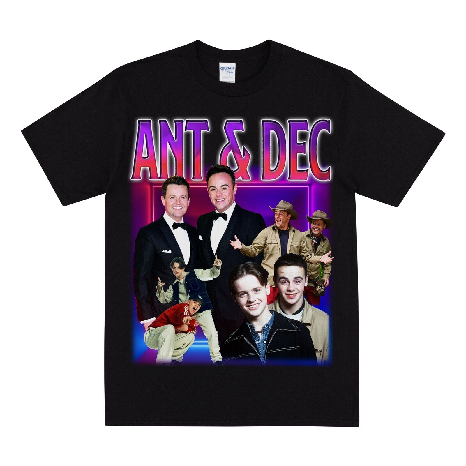 ANT & DEC Homage T-shirt, British TV Theme, Funny Oversized Tee, Wife ...
