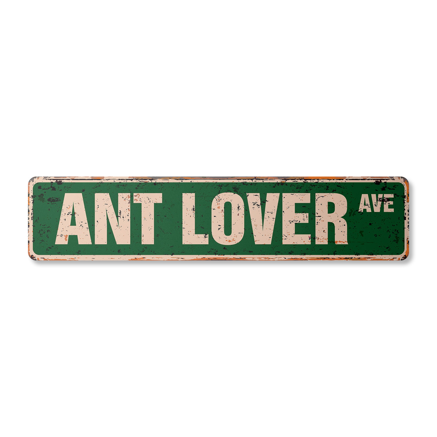 ANT LOVER Vintage Aluminum Street Sign hill bite pile insect funny ...
