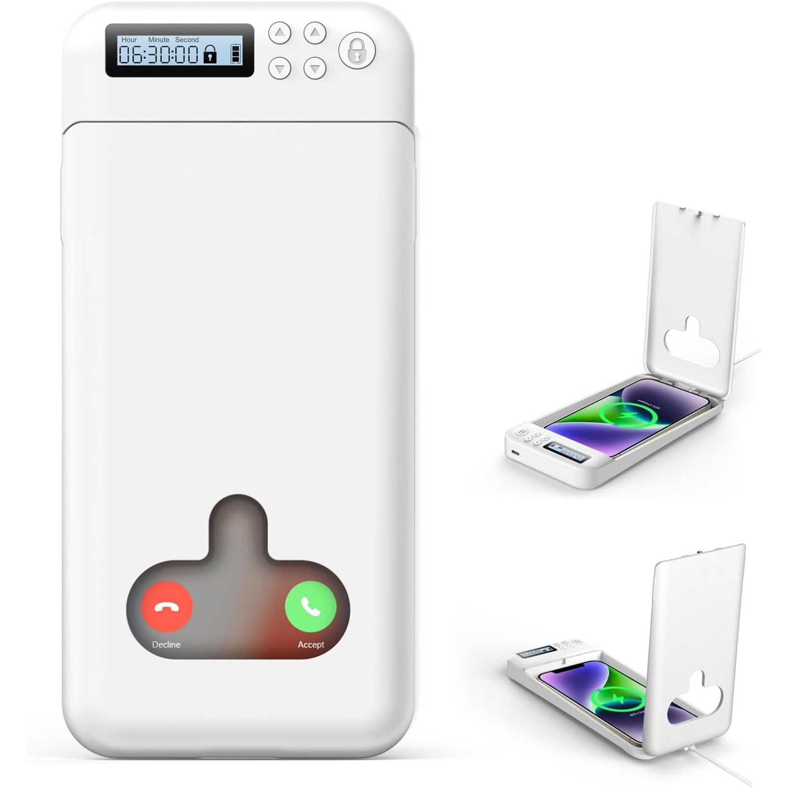 ANTBABA Phone Lock Box with Timer for 6.7 inch Phones, Portable Self ...