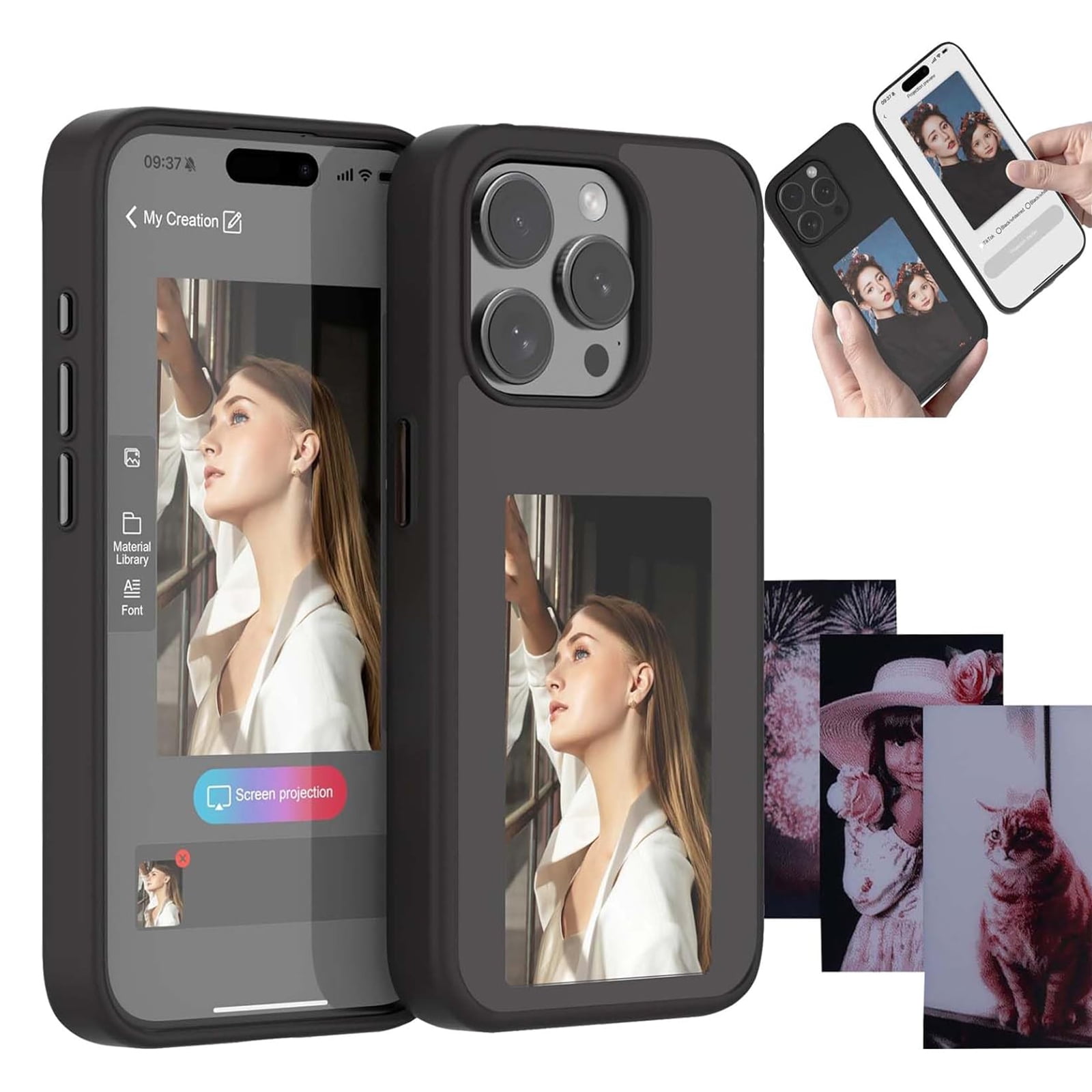 ANTBABA Smart NFC E-Ink Phone Case, Smart Ink Screen Cover for iPhone13 ...