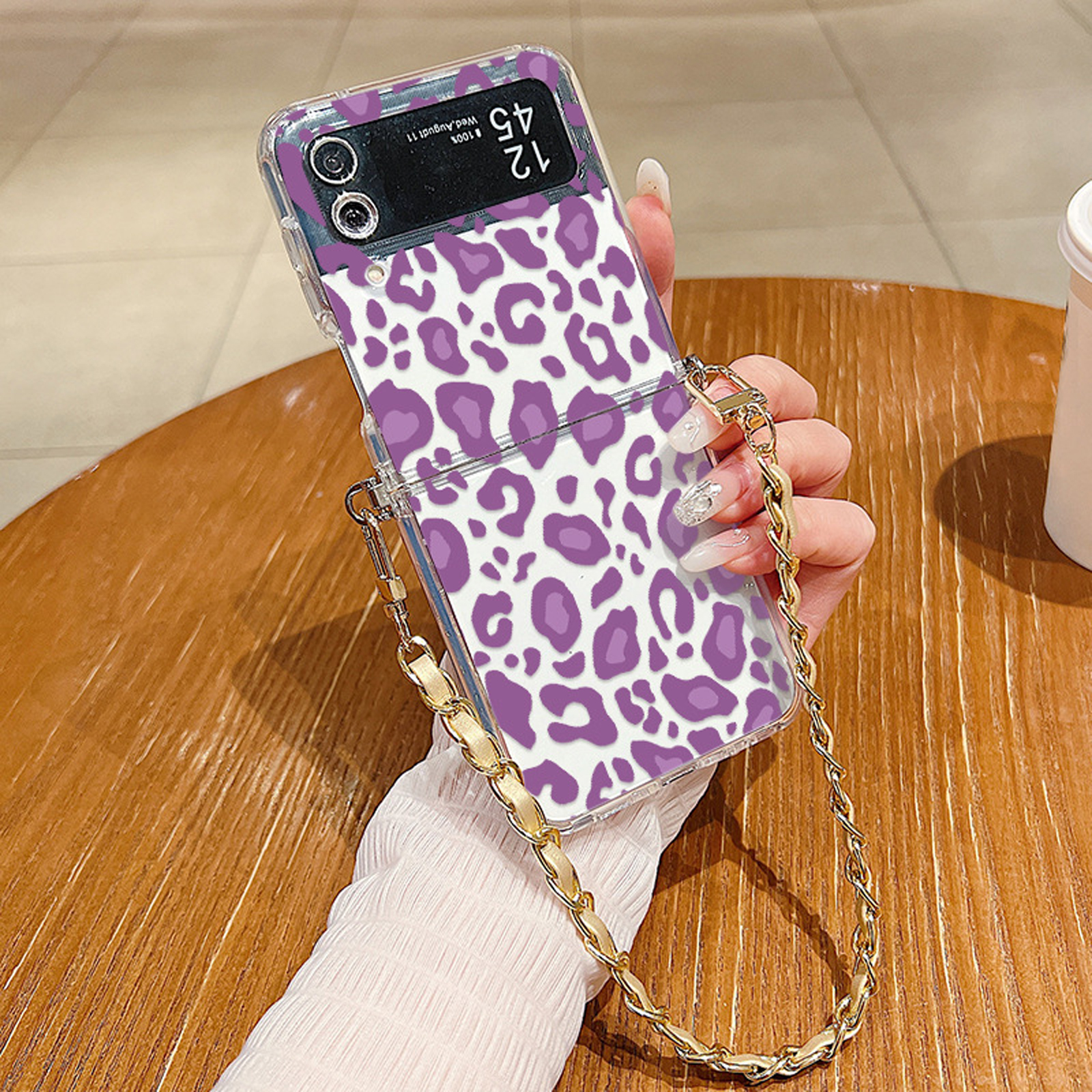 ANTBABA for Samsung Galaxy Z Flip 6 Case, Leopard Pattern Hard PC ...