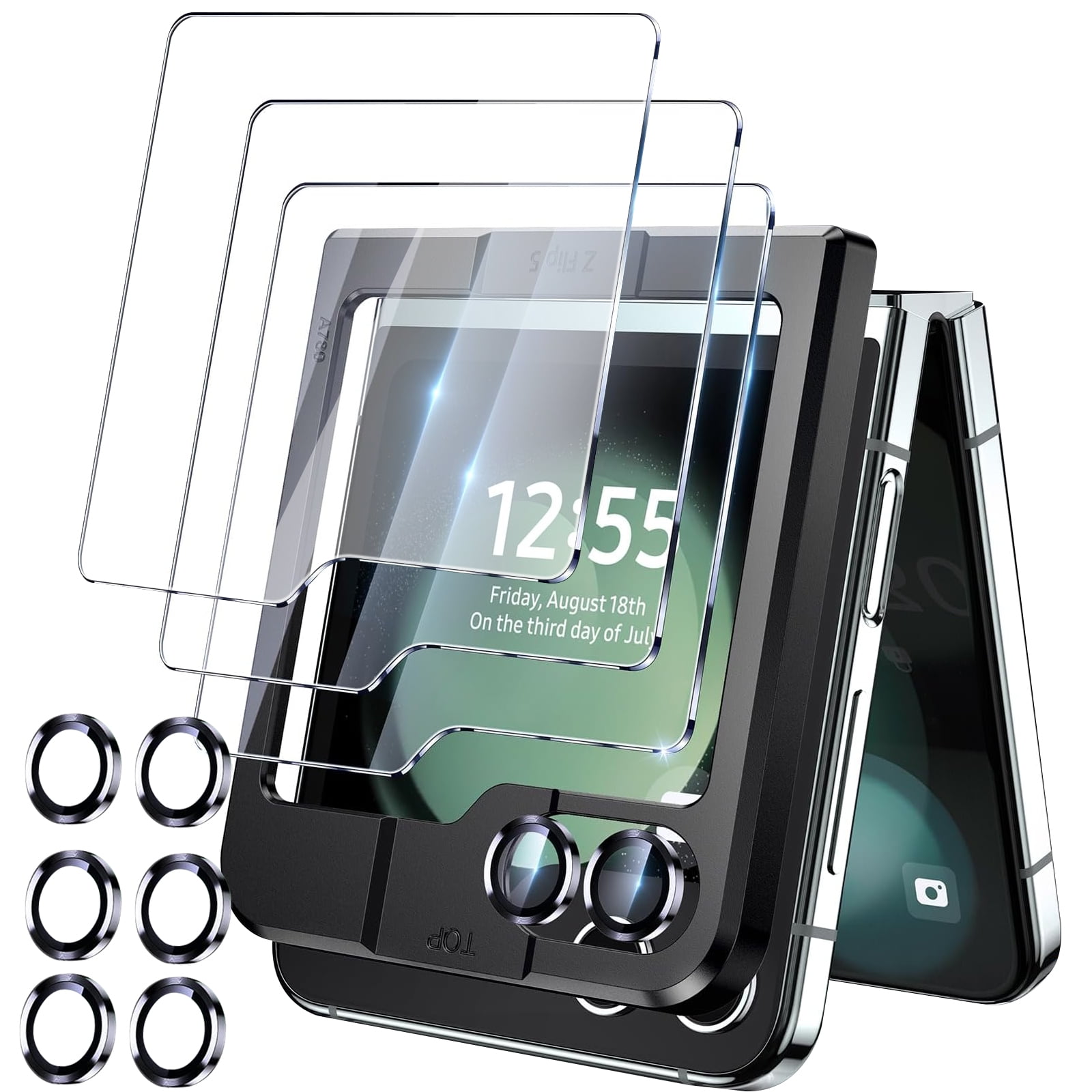 ANTBABA for Samsung Galaxy Z Fold 6, Flip 6 HD Clear Tempered Glass ...