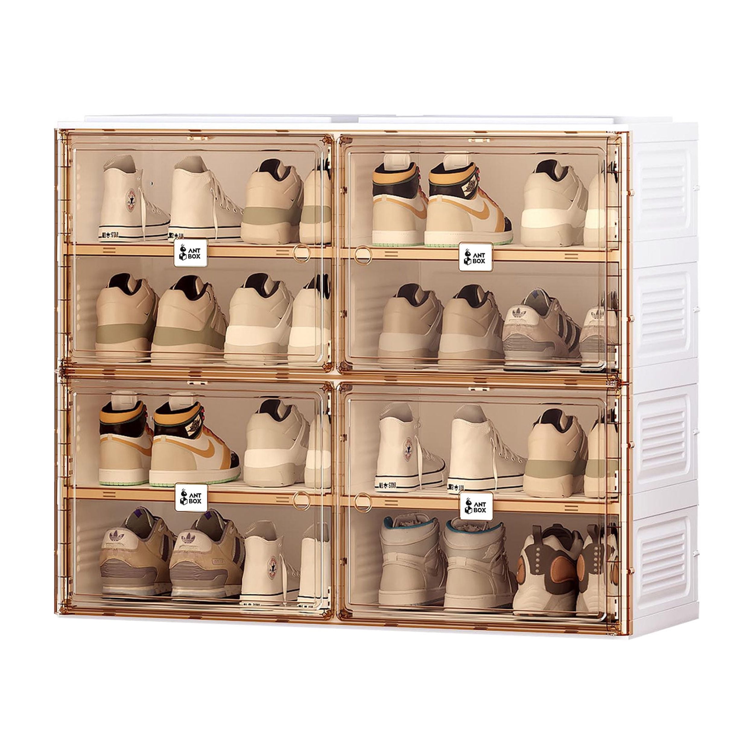 ANTBOX Portable Shoe Rack Organizer for Closet Entryway, Stackable ...