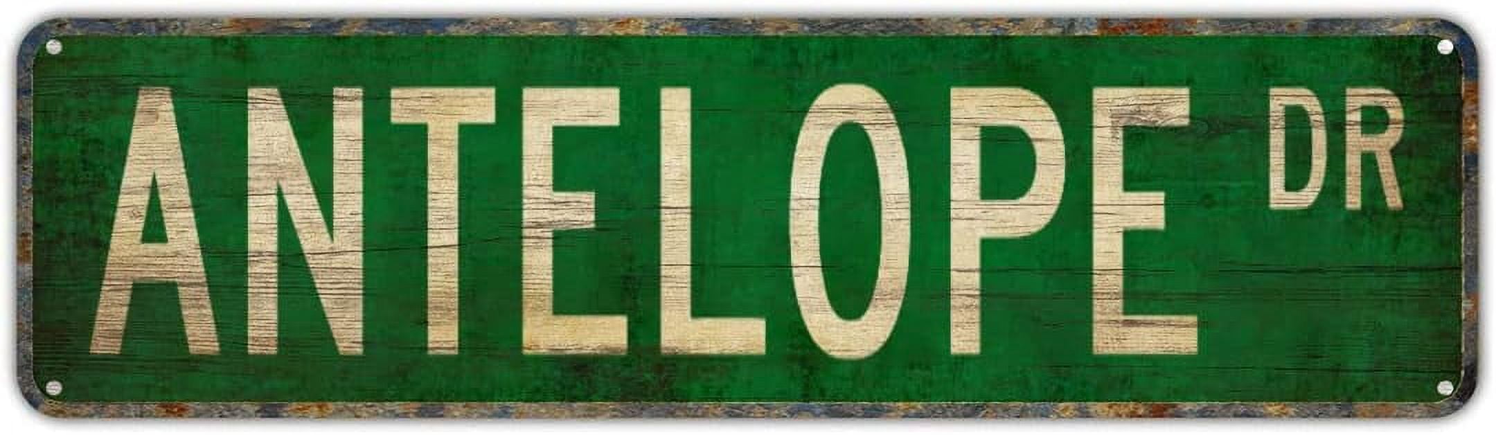 ANTELOPE DR Vintage Signs Retro Tin Signs Art Plaque Aluminum Sign for ...