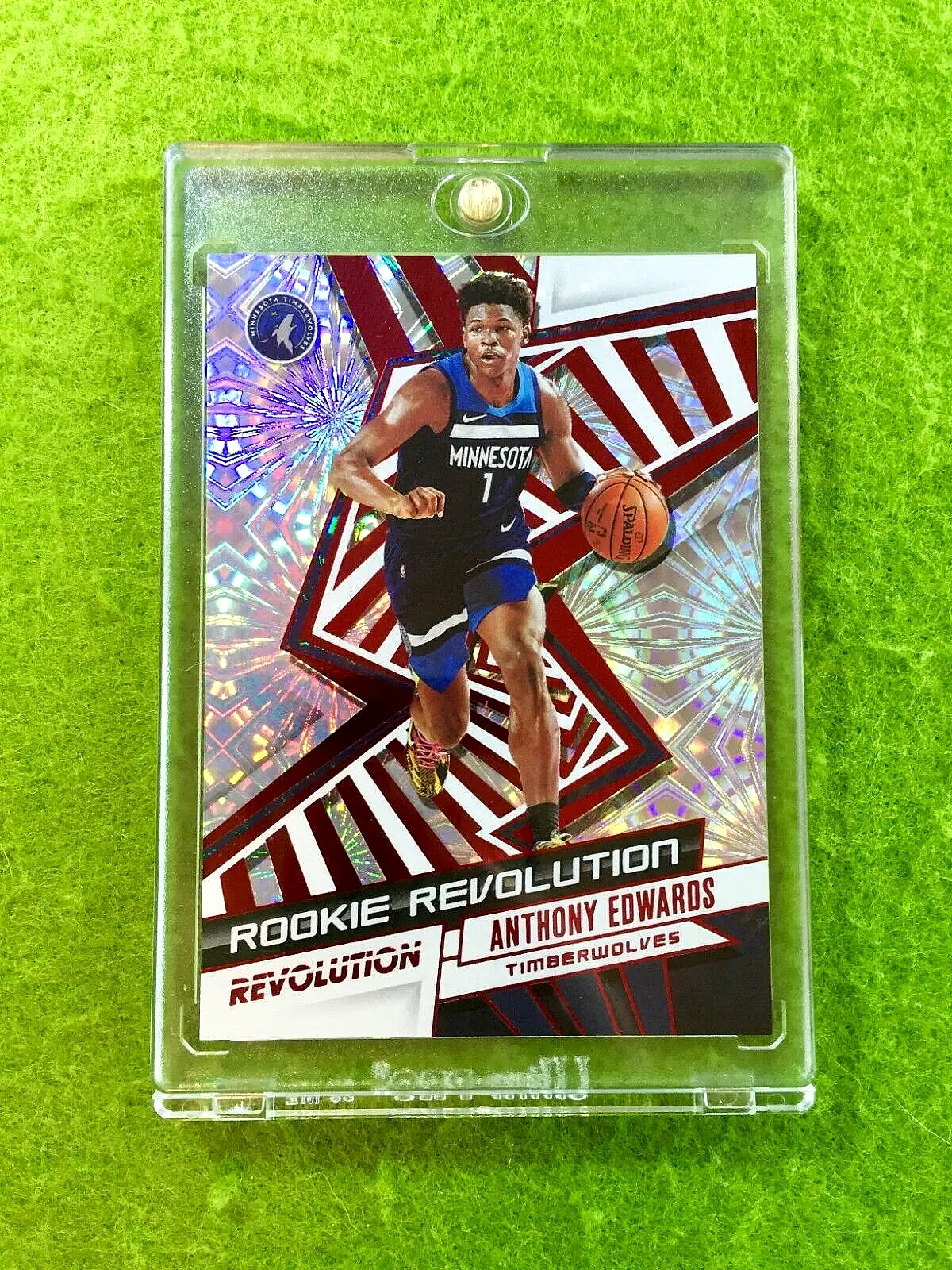 ANTHONY EDWARDS FIREWORKS SILVER PRIZM SSP ROOKIE CARD 2020 Revolution ...