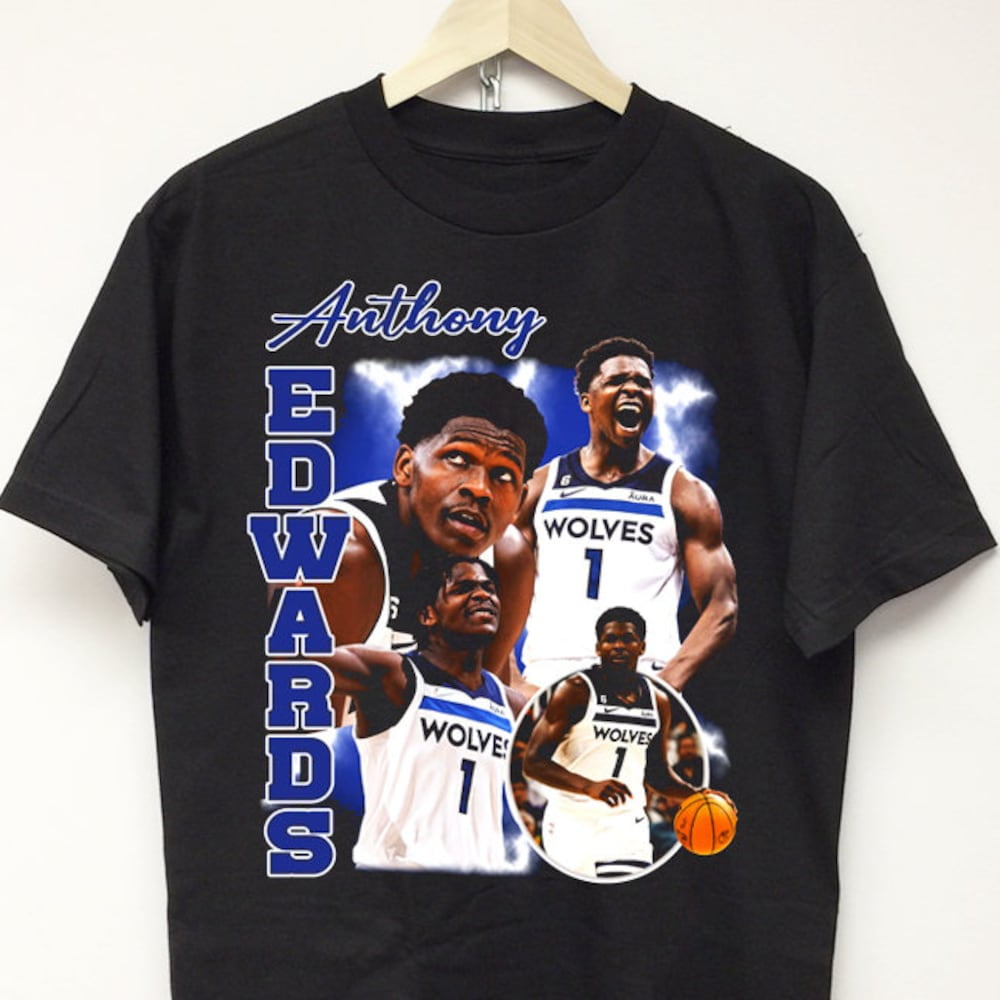 ANTHONY EDWARDS T-SHIRT | vintage rap tee | concert tour merch | y2k 90 ...