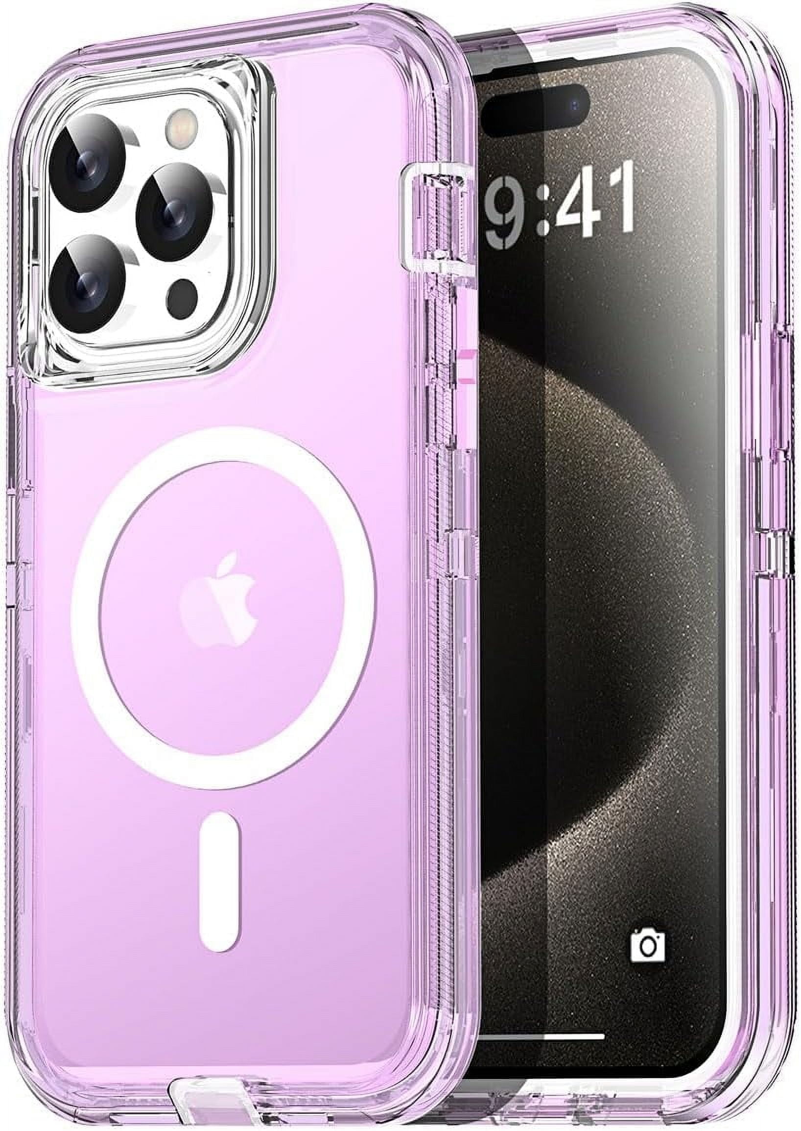 ANTHOUSE for iPhone 16 Pro Max Case Clear Compatible with MagSafe 3 in 1 Heavy Duty Drop ...