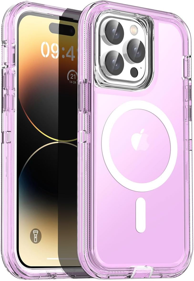 ANTHOUSE for iPhone 16 Pro Max Case Clear Compatible with MagSafe 3 in 1 Heavy Duty Drop ...