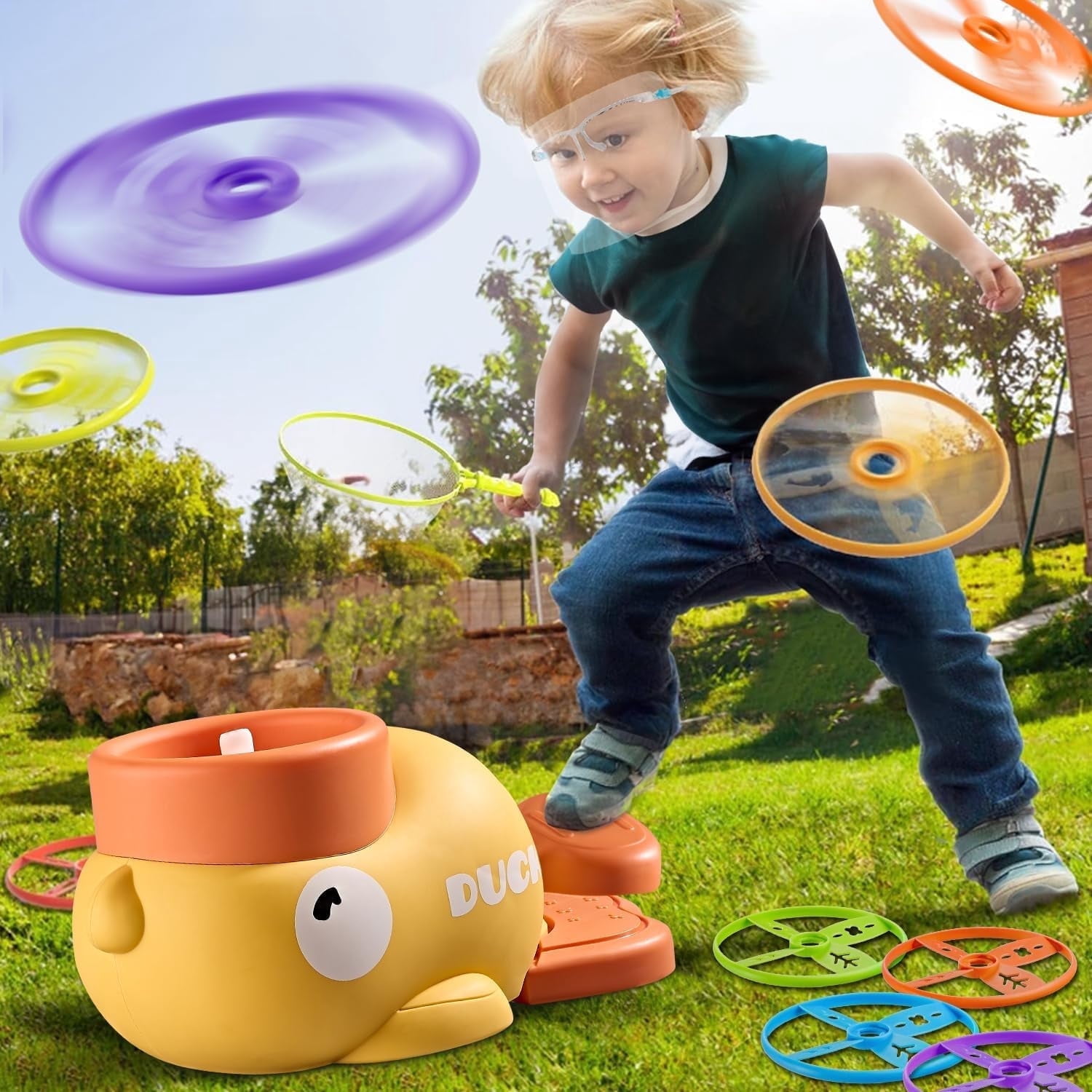 ANTIC DUCK Outdoor Game Toys for Kids Ages 3-5 4-8, Flying Disc ...