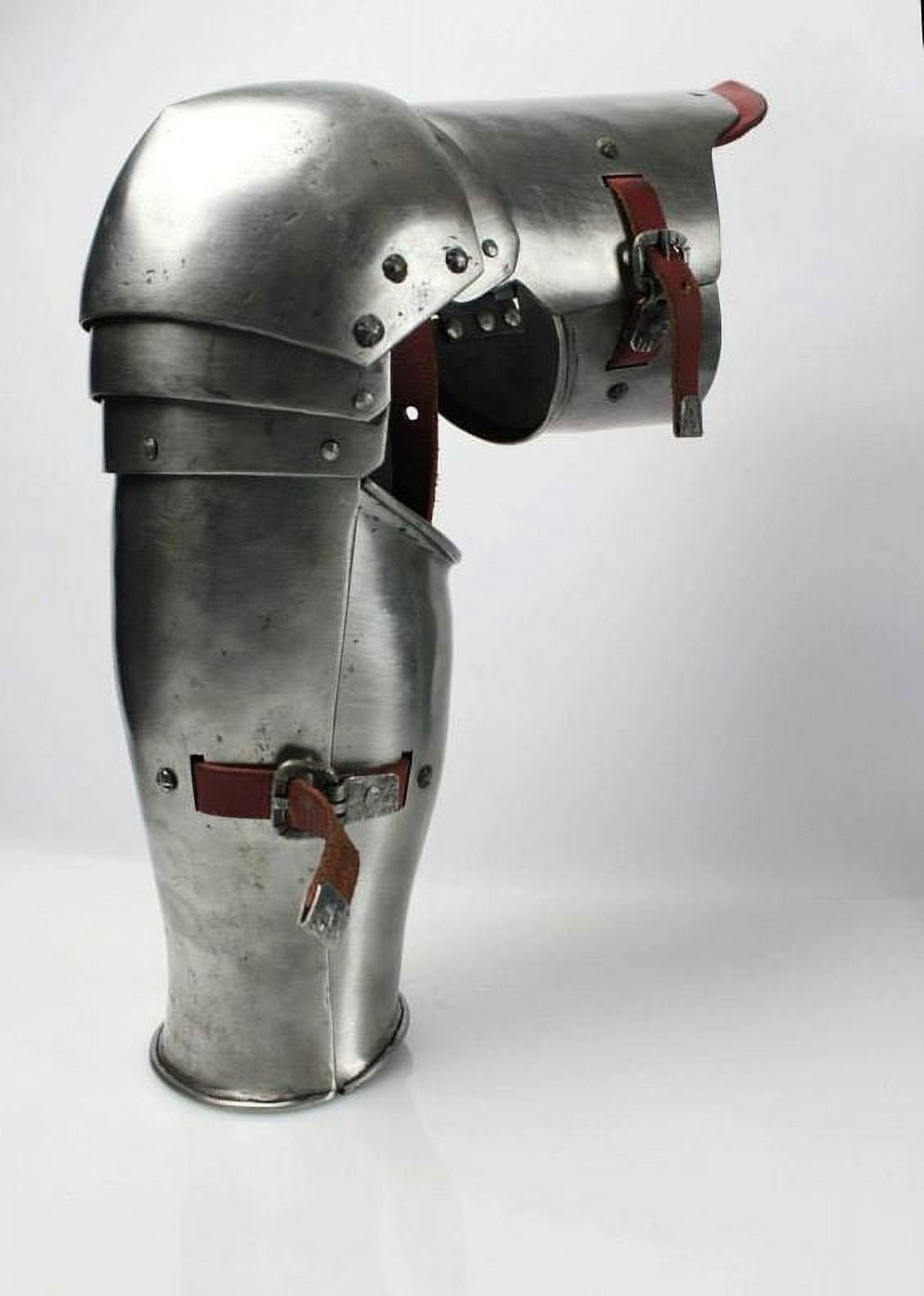 ANTIQUECOLLECTION Gothic Fluted Upper Leg Armor, 1 Piece, Silver Steel ...