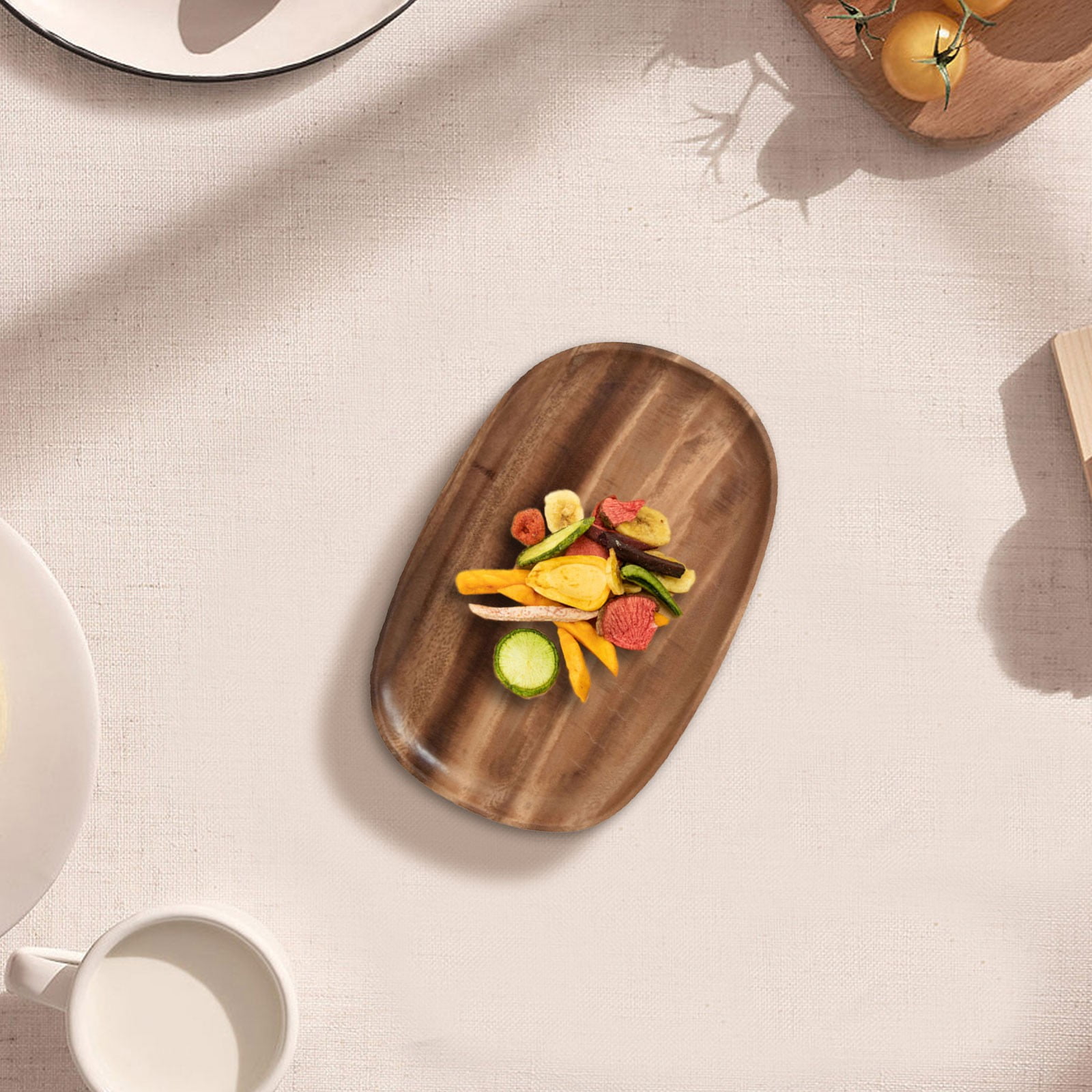 ANTOO Baking Trays & Trays,Kitchen Pans,Exquisite Walnut Fruit Tray ...